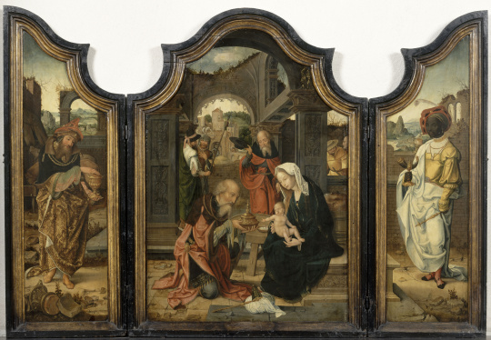 Maître de 1518 | Triptyque de l'Adoration des mages | Images d’Art Maître de 1518 | Triptyque de l'Adoration des mages | Images d’Art