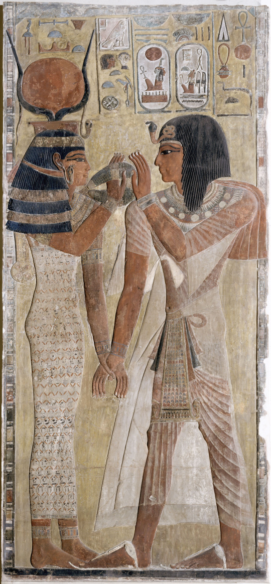 | Séthi Ier et Hathor, provient de la tombe de Séthi Ier (vallée des ... | Séthi Ier et Hathor, provient de la tombe de Séthi Ier (vallée des ...