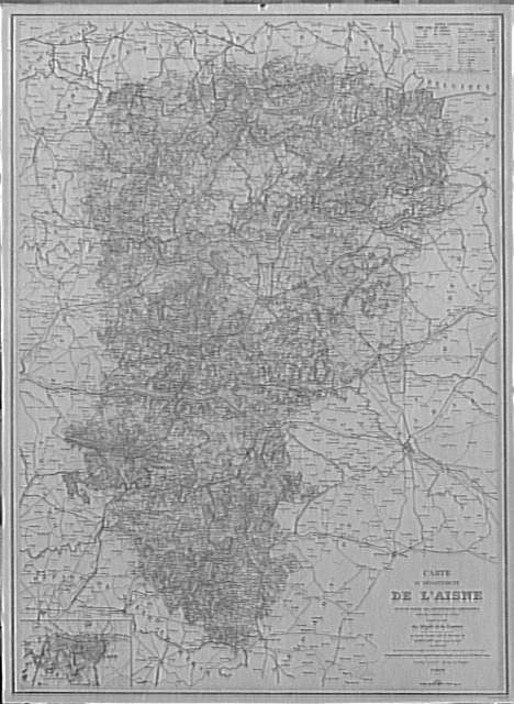 | Carte du département de l'Aisne, 1914-1918 par André Lesot | Images d’Art | Carte du département de l'Aisne, 1914-1918 par André Lesot | Images d’Art
