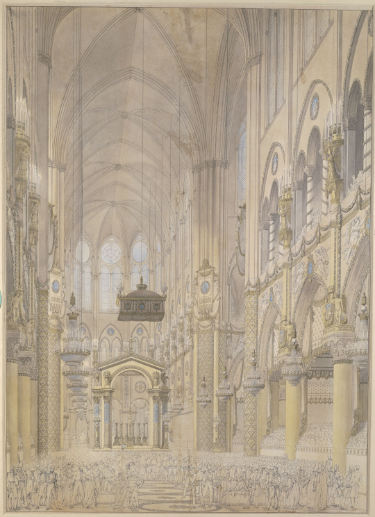 Charles Abraham Chasselat Baptême Du Duc De Bordeaux à Notre Dame De