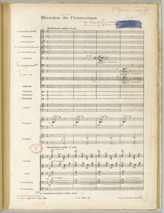 Debussy Claude | Rondes de printemps : "Images" pour orchestre no 3 ...